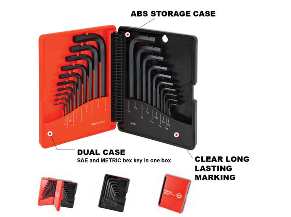 Short Arm Hex Key Set 20 Piece Proferred brand – Proferred Tools